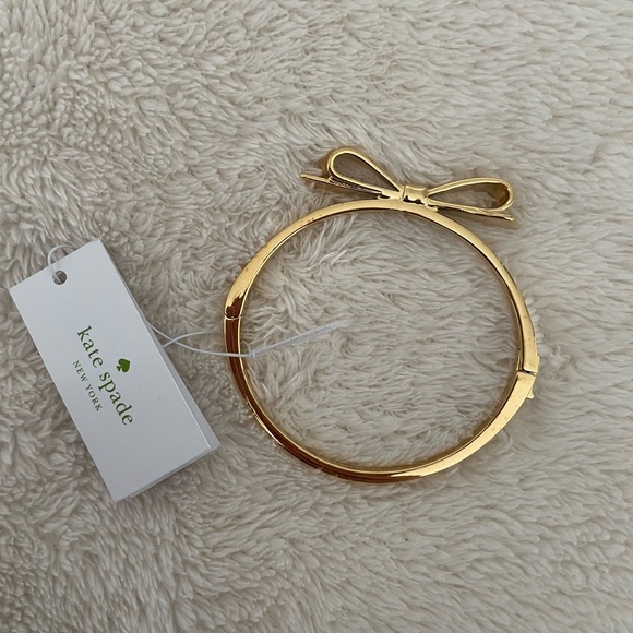 kate spade | Jewelry | Kate Spade New York Love Notes Gold Bangle ...